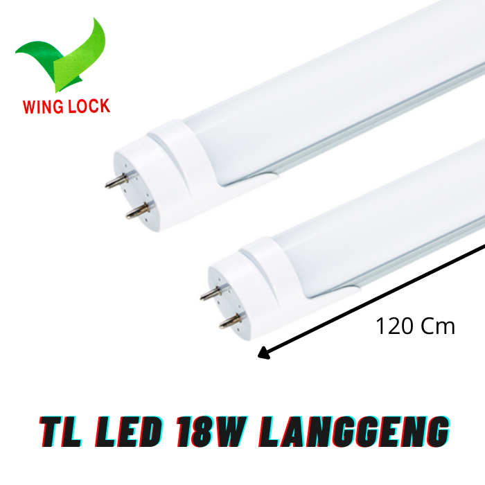 Jual Lampu Neon TL LED T8 18W 120cm Putih 6500K/18 Watt White Langgeng | Shopee Indonesia