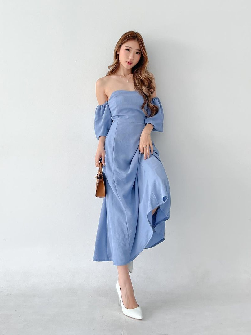 Jual FELICIA BRIDESMAID IN BLUE OCEAN - PROM NIGHT GOWN - DRESS SEXY ...