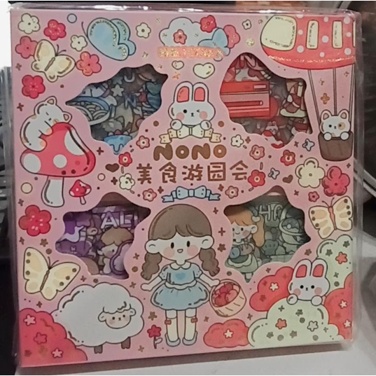 Jual STICKER MOMO / STICKER LUCU KARAKTER ANAK KOREA ISI 100 LEMBAR/BOX ...