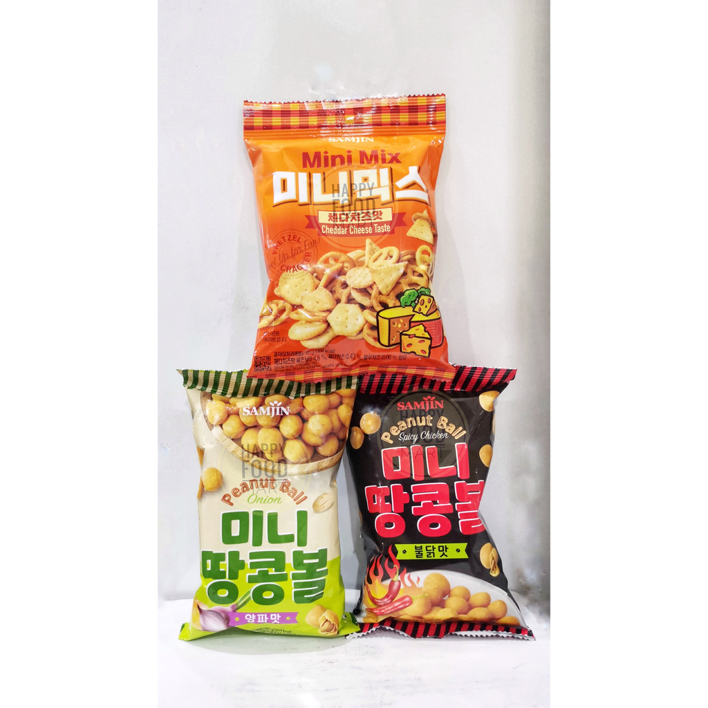 Jual [DISKON] SAMJIN PRETZEL MINI MIX/SAM JIN PEANUT BALL ONION/KACANG ...