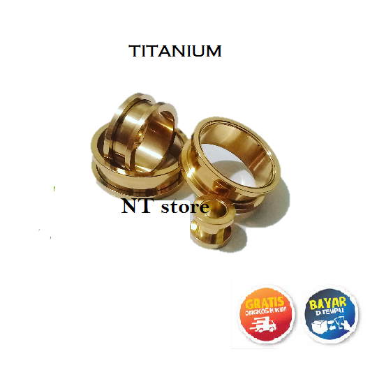 Jual PIERCING PLUG TELINGA TITANIUM/Persing telinga/piercing plug ...