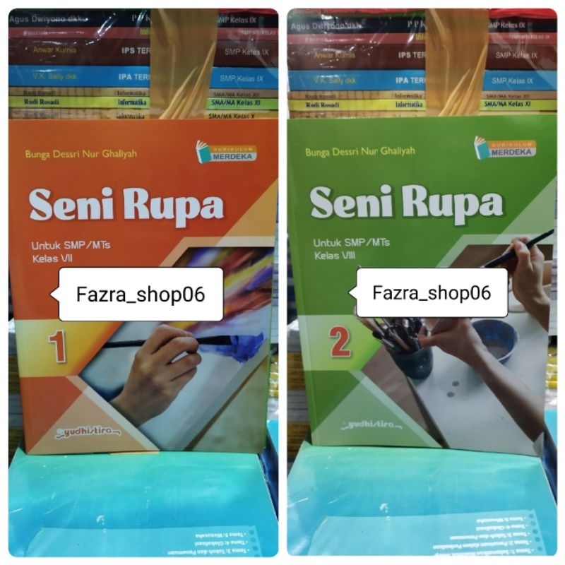 Jual NEW Buku Pelajaran Seni Rupa smp mts kelas 1 7, 2 8 kurikulum ...