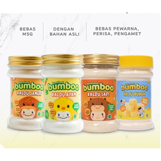 Jual Barefood Bumboo Kaldu Ayam Kaldu Sapi Kaldu Jamur 80g 90g | Teri ...