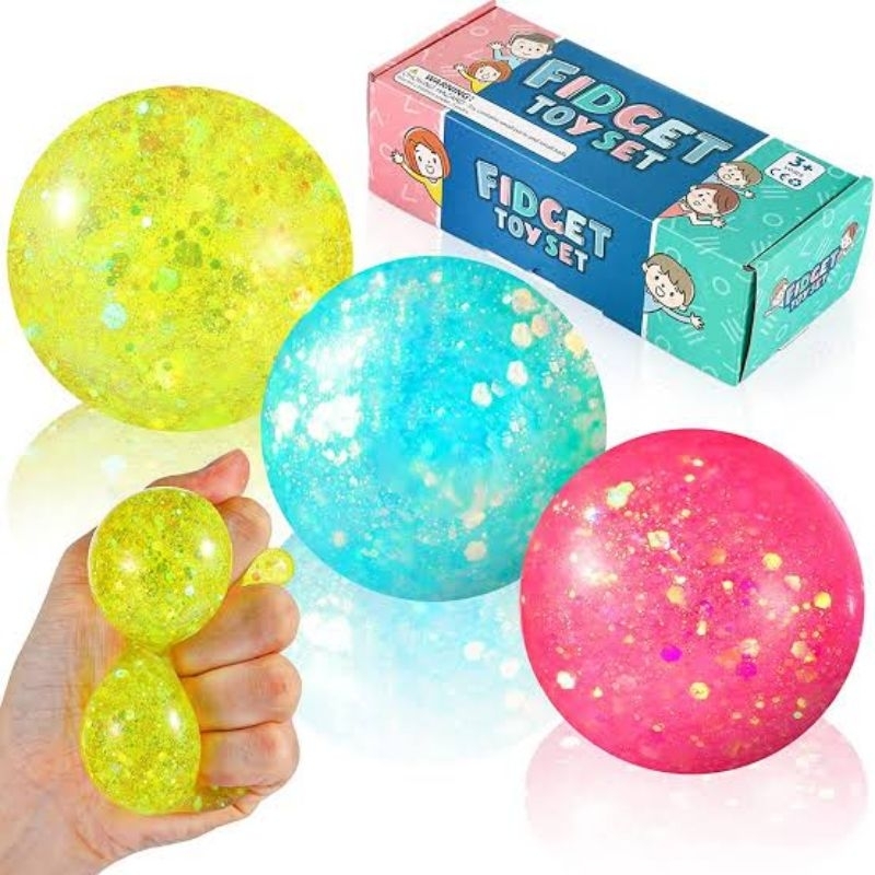 Jual SQUISHY BALL GLITER SLIME GLITER VIRAL | Shopee Indonesia