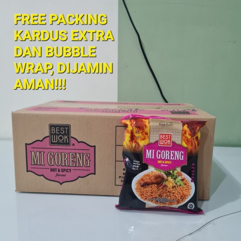 Jual MIE BEST WOK 1 DUS HOT & SPICY/ MIE BEST WOK GORENG / MIE BESWOK ...