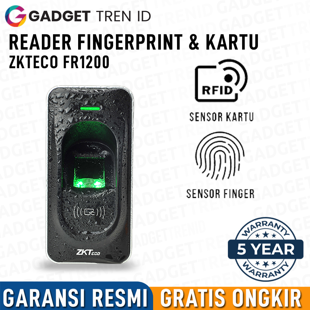 Jual Reader RFID Dan Fingerprint ZKTeco FR1200 | Bisa Untuk Akses Kontrol Bergaransi 5 Tahun ...