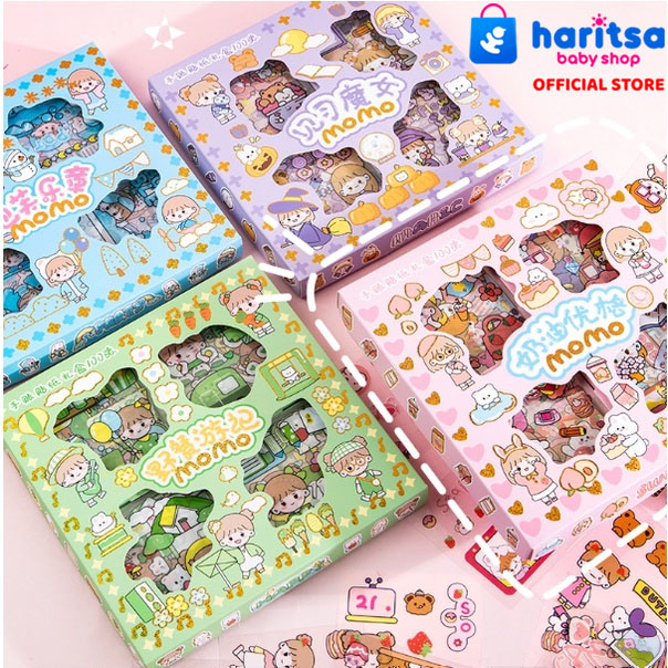 Jual STICKER MOMO 2D STIKER PEREMPUAN STICKER AESTHETIC PEREMPUAN ...