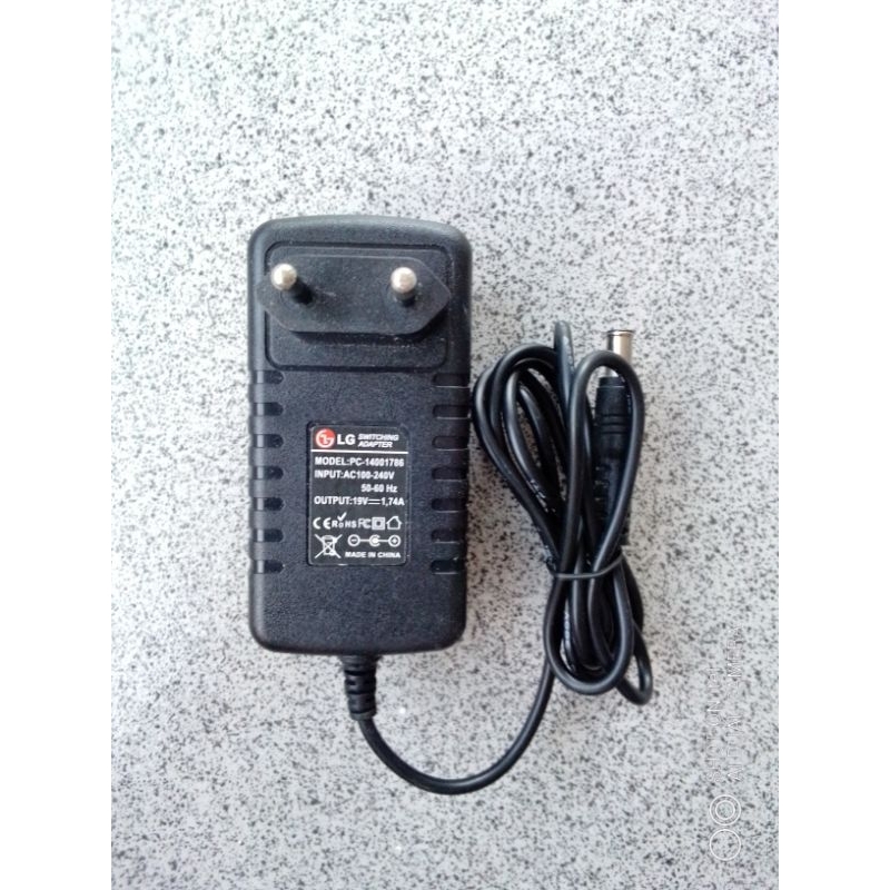 Jual Adaptor LG Model Colokan Jarum 19V ( 1,74A ) untuk TV atau Monitor ...