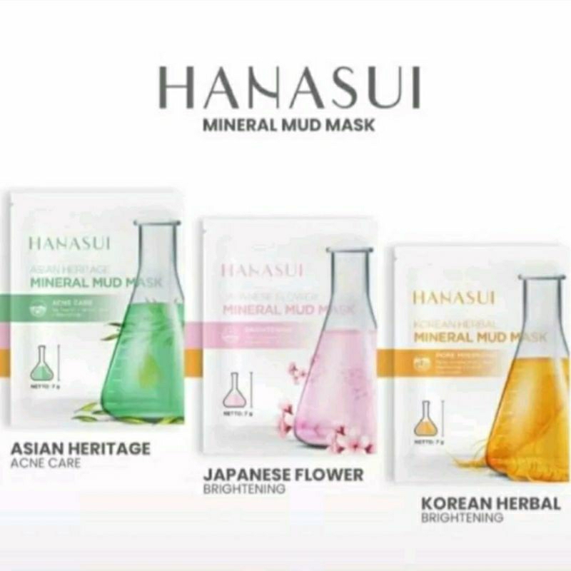 Jual Hanasui Mineral Mud Mask 7 gr | Shopee Indonesia