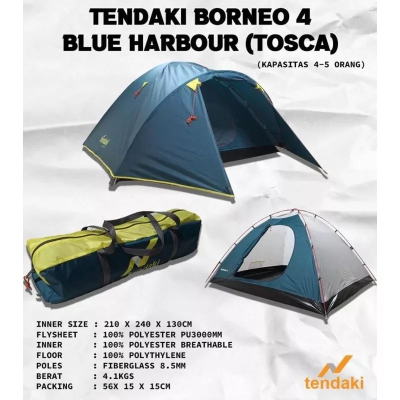 Jual BEST SELLER!!! Tenda Outdoor Camping Borneo 4 / Tenda Double Layer ...