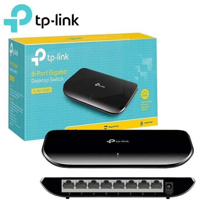 Jual HUB SWITCH 8 PORT TPLINK SG1008D GIGABIT 10/100/1000Mbps | Shopee ...