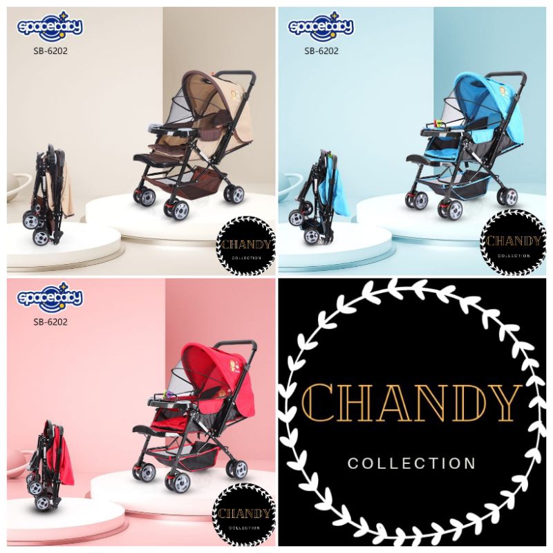 Jual STROLLER SPACE BABY SB 6202 (HANDEL DUA ARAH) | Shopee Indonesia