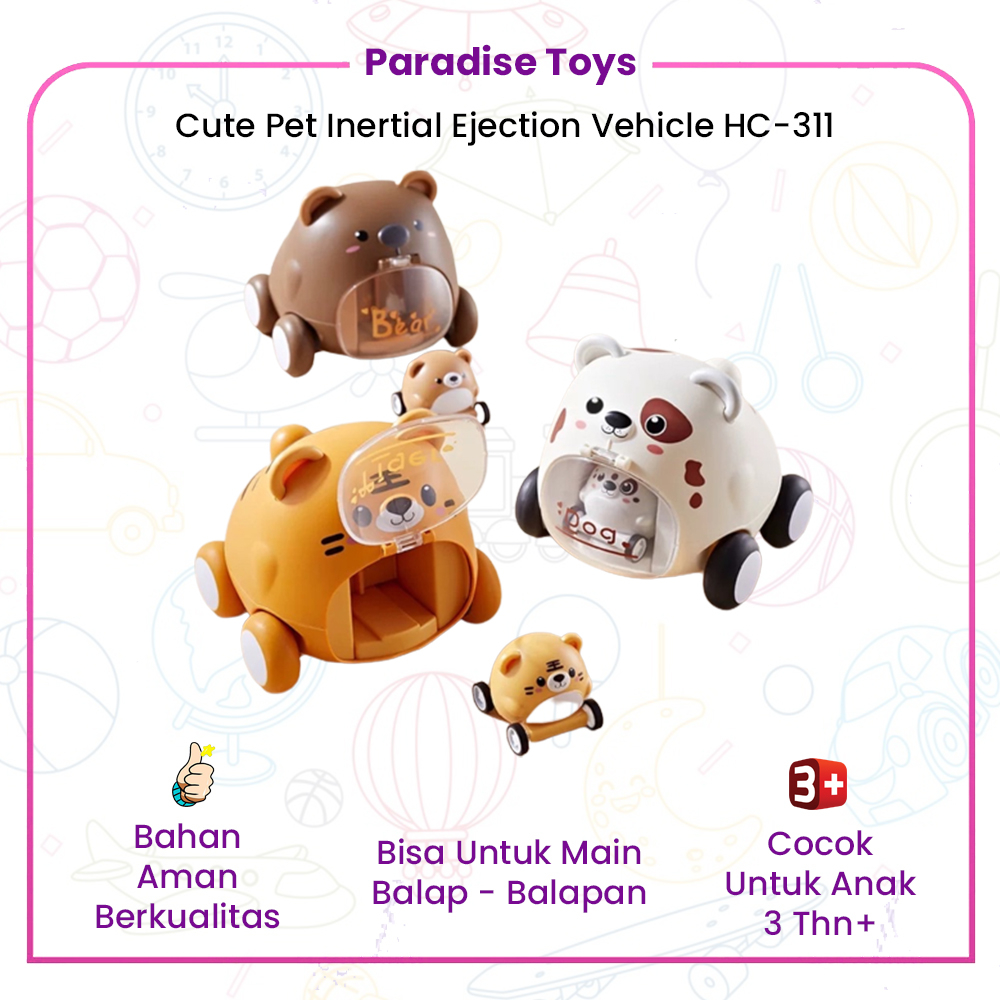 Jual Mainan Viral Cute Pet Inertial Ejection Vehicle HC-311 | Shopee Indonesia
