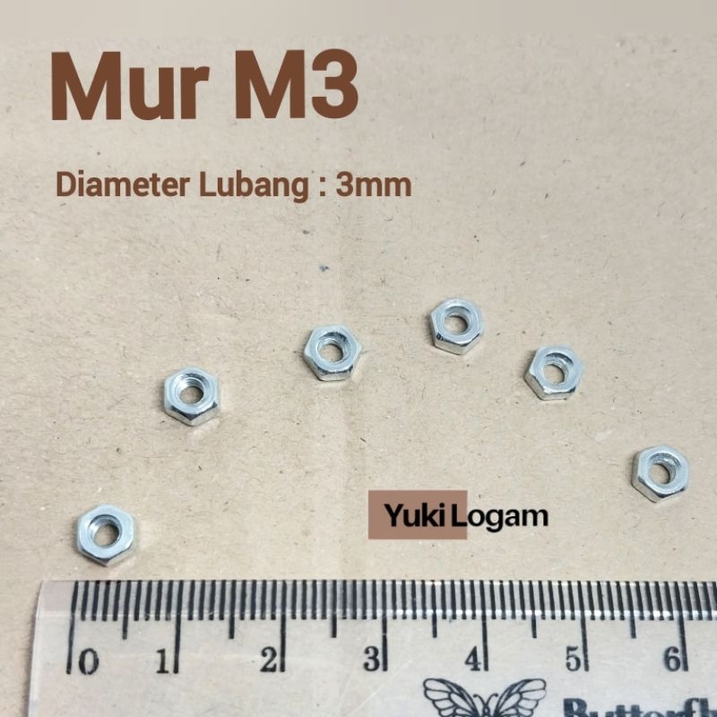 Jual 100 pcs mur M3 isi 100pcs | Shopee Indonesia