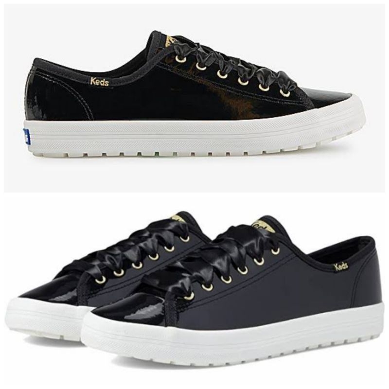 Jual keds kickstart trx patent black | Shopee Indonesia