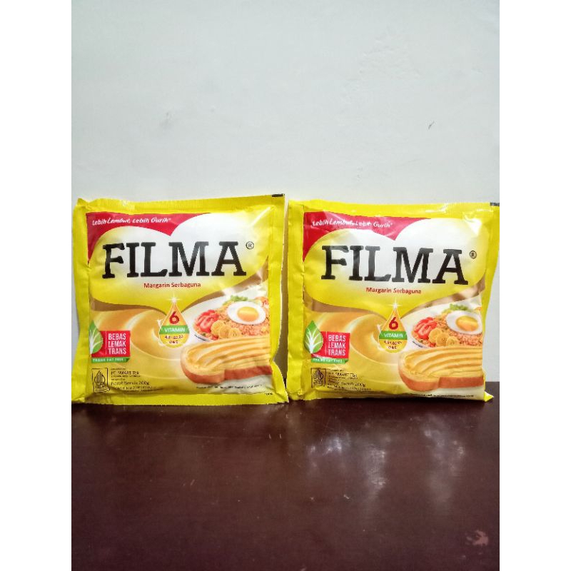 Jual Mentega / Margarin Filma Sachet 200 Gram || Exp Maret 2024 ...