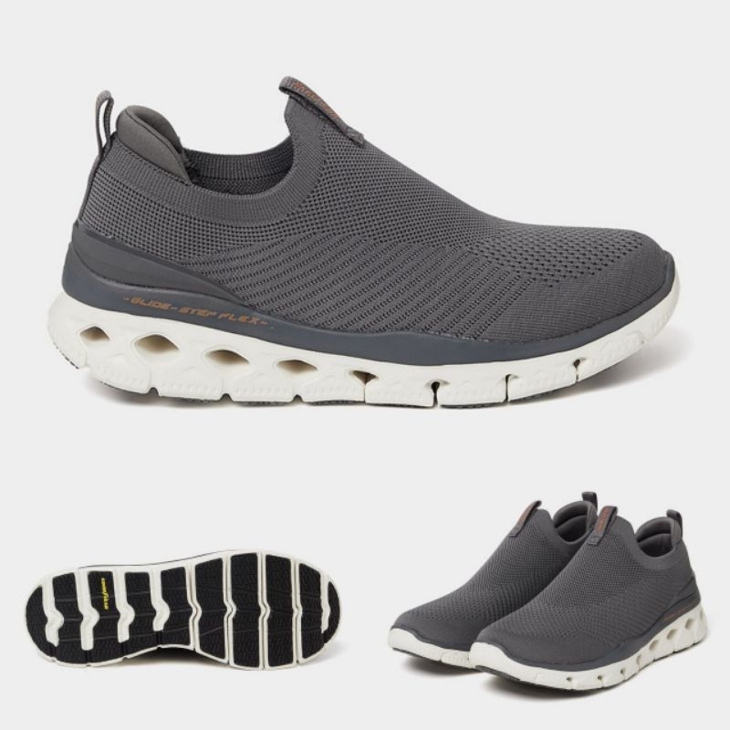 Jual Skechers Glide Step Flex Straton Grey 100% ORIGINAL BNIB RESMI ...