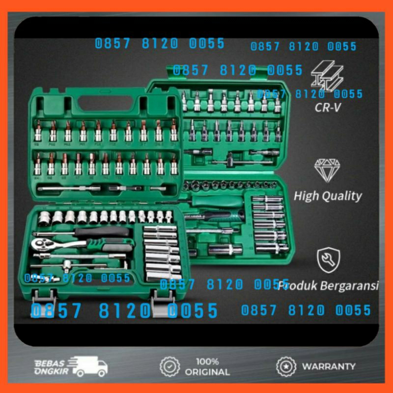 Jual Kunci Sok Set 53 Pcs Tool Kit Set Motor Lengkap Kunci Shock Set ...