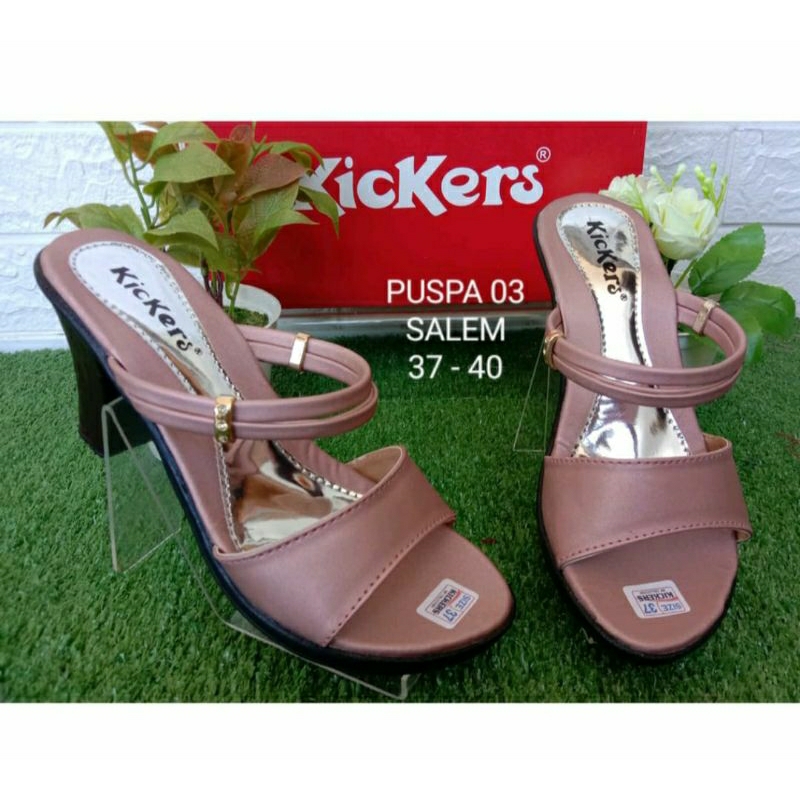 Jual (COD) SANDAL HIGH HEELS WANITA KICKERS TERBARU SENDAL HILS HELS ...