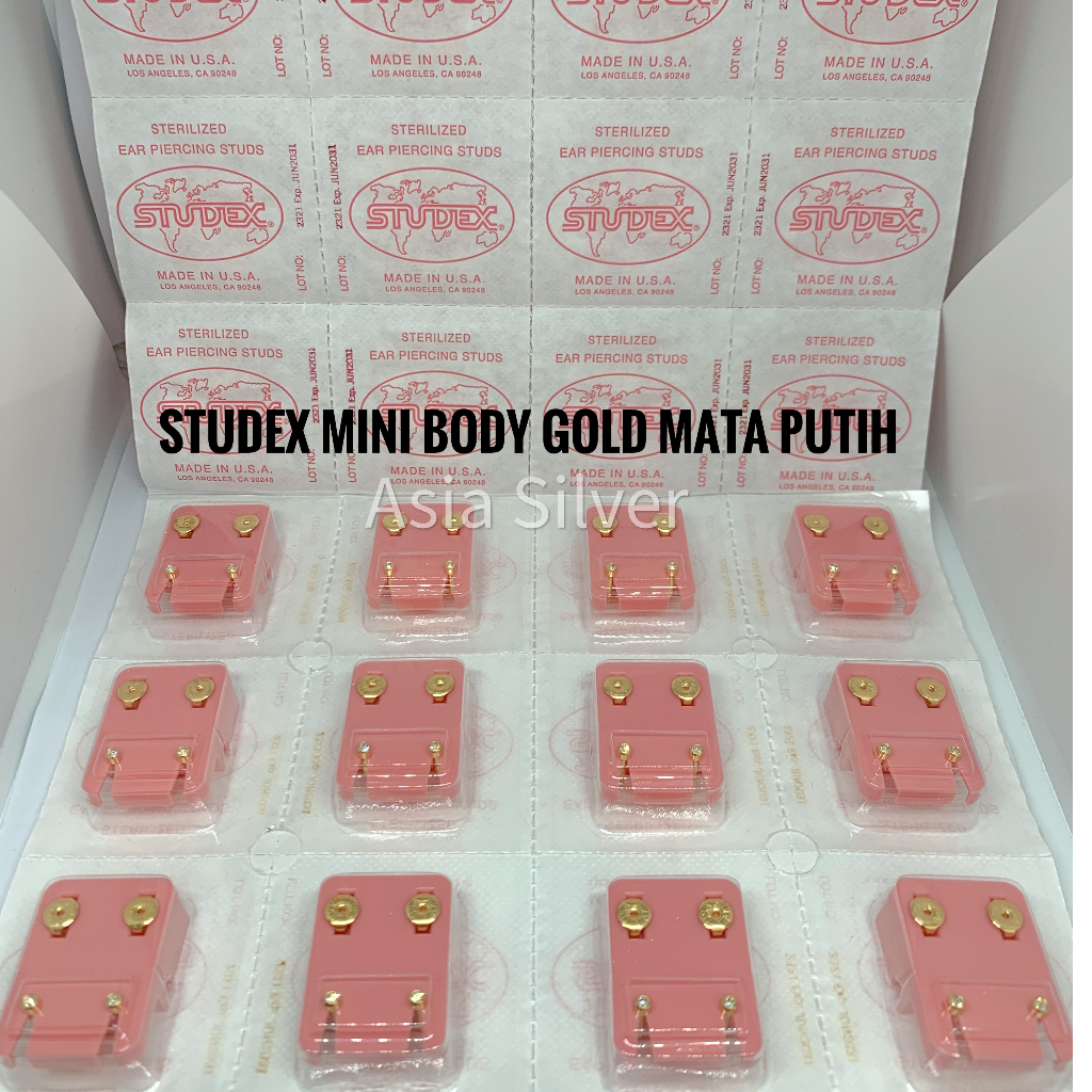 Jual Anting STUDEX Tindik Bayi & Dewasa Ukuran Mini Kecil Mata Putih ...
