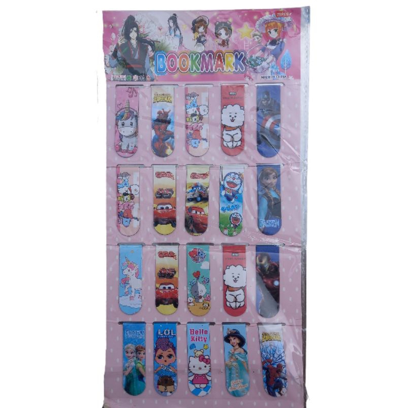 Jual Pembatas buku magnet karakter cewe cowo (ECER) per pcs / Penanda ...