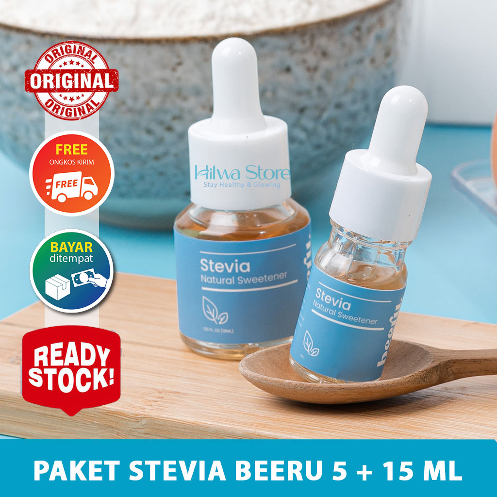 Jual BEERU PAKET 5 + 15 ML STEVIA NATURAL SWEETENER - PEMANIS ALAMI ...