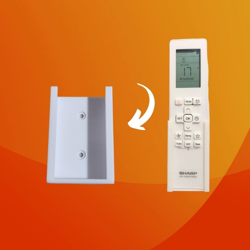 Jual Remote AC Sharp Bracket Wall mount AH-A5CYN Tempat Remote -PANJANG ...