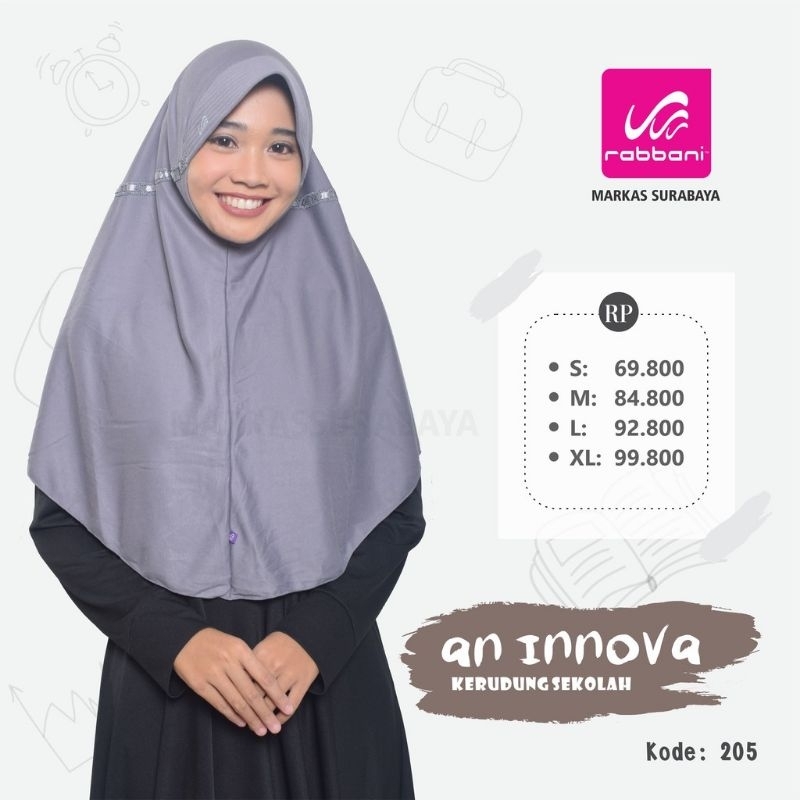 Jual (3)KERUDUNG SEKOLAH INNOVA WARNA RABBANI (PITA TERBUKA) | Shopee Indonesia