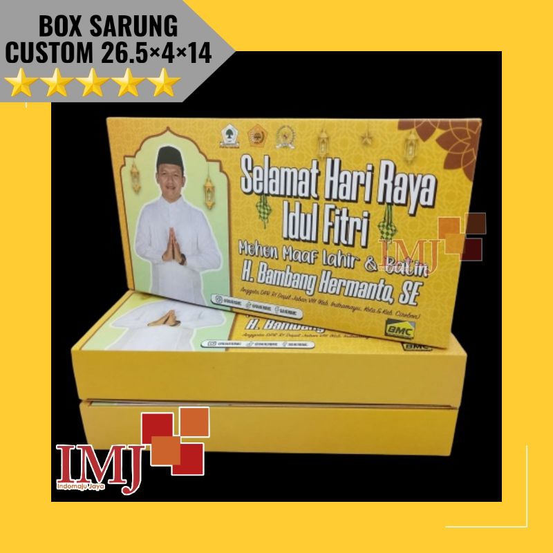 Jual BOX SARUNG CUSTOM 26,5×4×14 KARDUS SARUNG 26,5x4x14 CUSTOM DUS ...