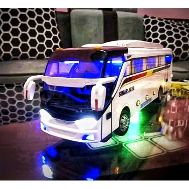 Jual miniatur bis bus ful fariasi tolalet baduri dan lampu led miniatur ...