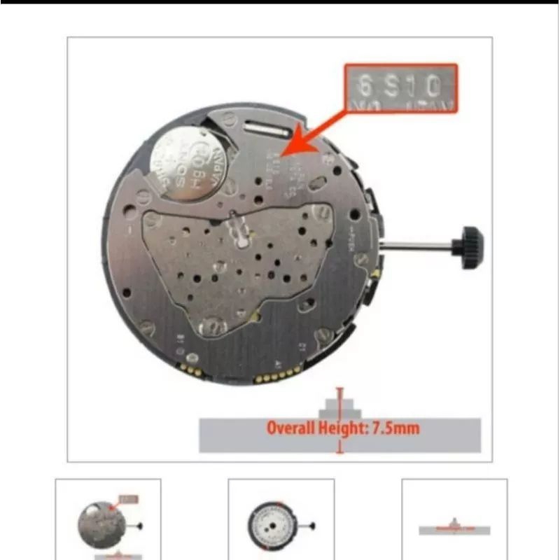 Jual mesin jam tangan Miyota 6S10 original | Shopee Indonesia