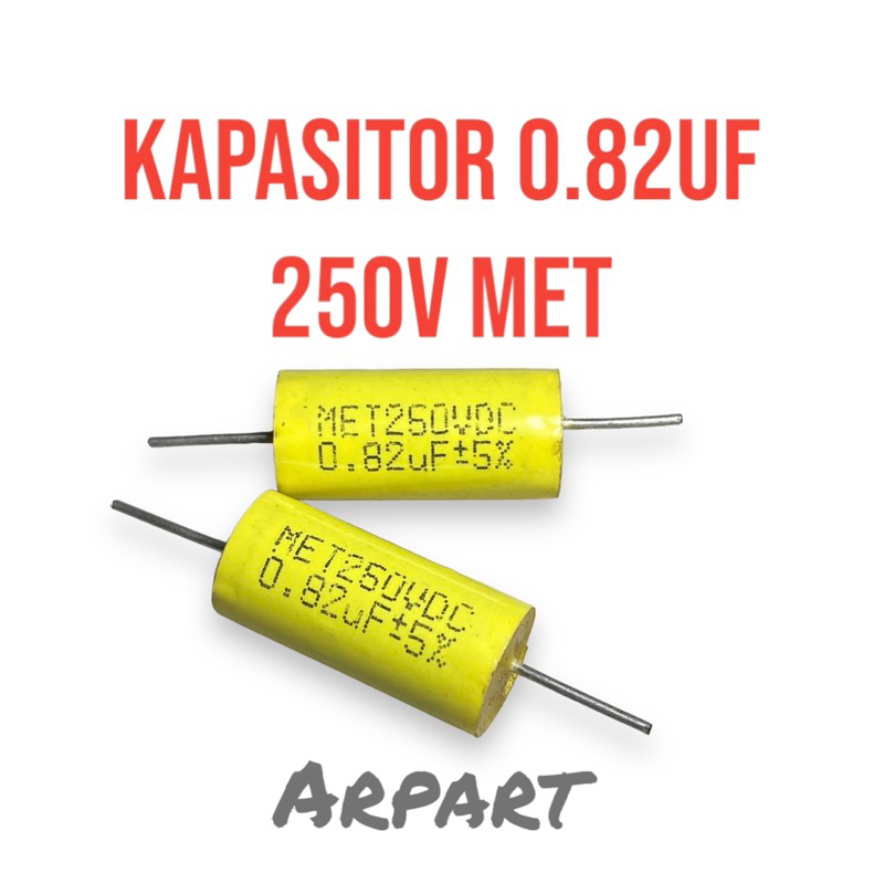 Jual kapasitor 0.82uf 250v MET audio crossover | Shopee Indonesia