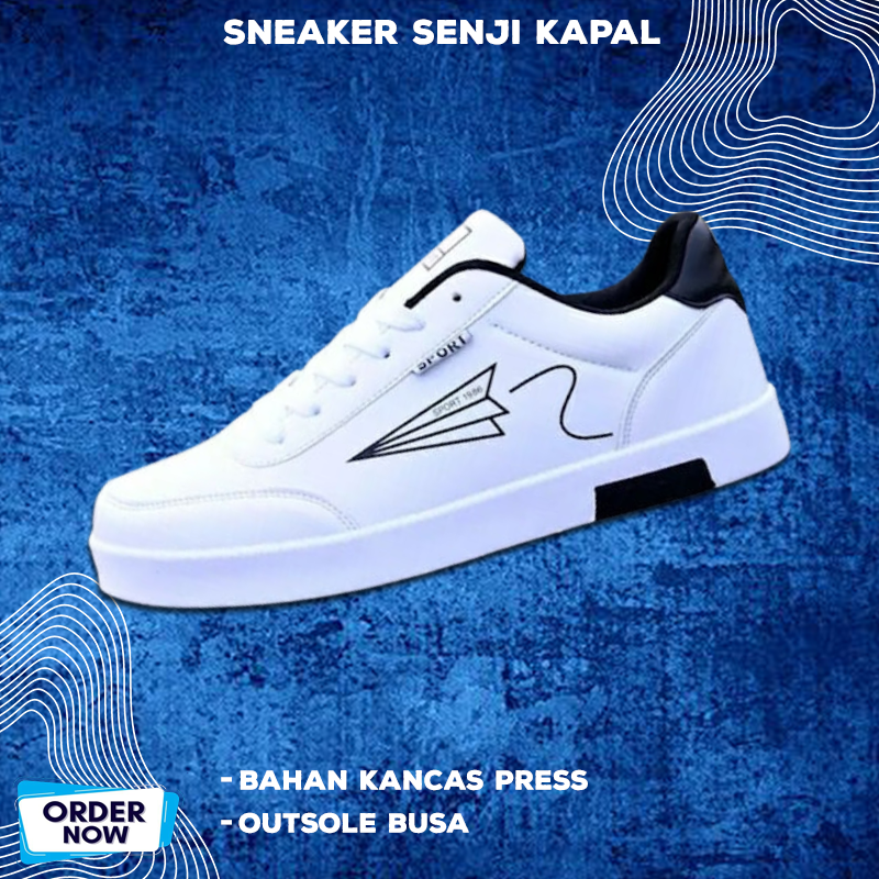 Jual Sepatu Pria Sneakers Sekolah Original 100 Running Casual Cowok ...