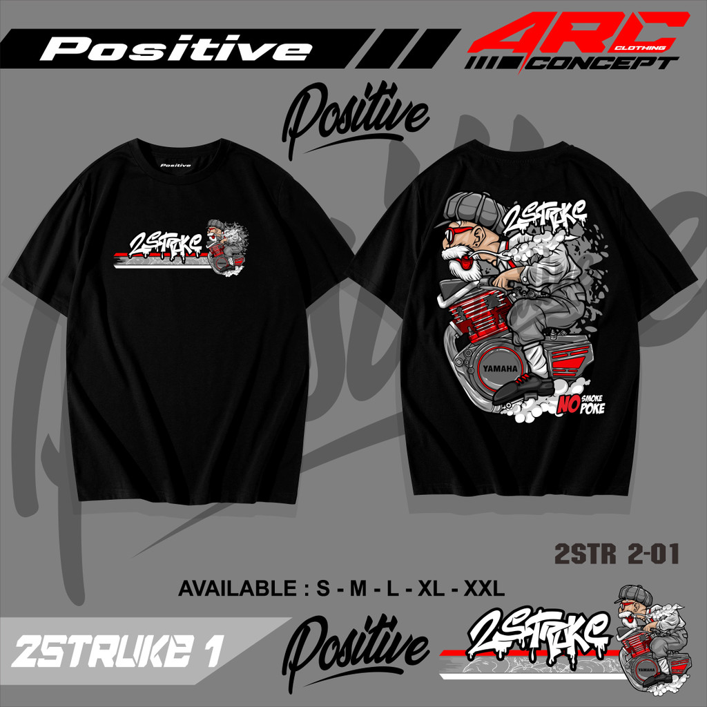 Jual Kaos 2 TAK Mesin RX KING Kakek Tua Baju Positeve Racing 2 Stroke ...