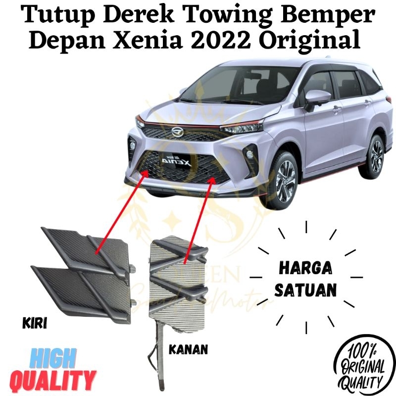 Jual Tutup Derek Towing Bemper Depan Xenia 2022 Original | Shopee Indonesia