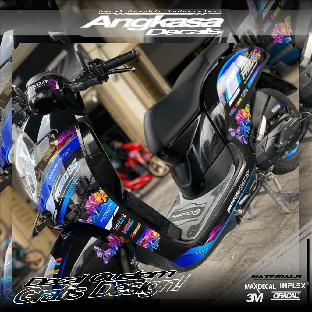 Jual Angkasa Decal Sticker Motor Honda Scoopy Fullbody bisa custom ...