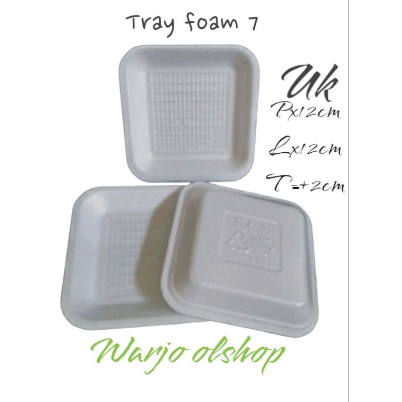 Jual syrofoam, foam tray uk 7 *HARGA UNTUK 1PCS*cocok untuk alas semua ...