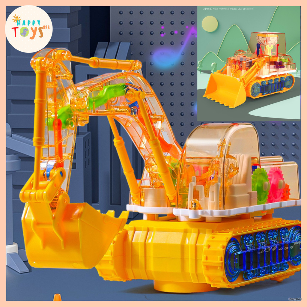 Jual HAPPYTOYS.888 #B81 MAINAN EXCAVATOR DAN BULLDOZER GEAR / MAINAN ...