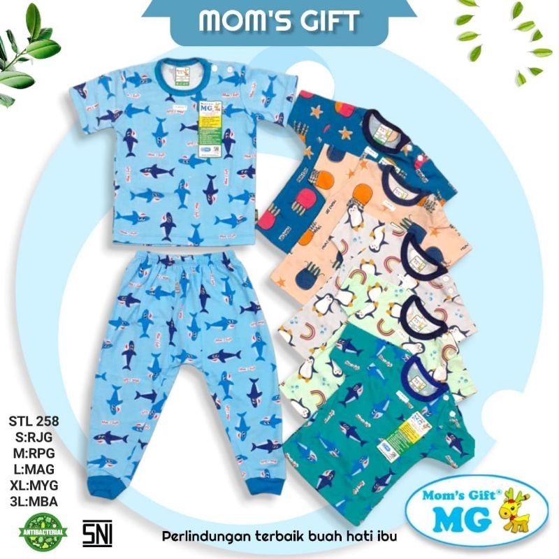 Jual terlaris !! (( 3pcs )) setelan oblong mom's gift cpr motif rendom ...