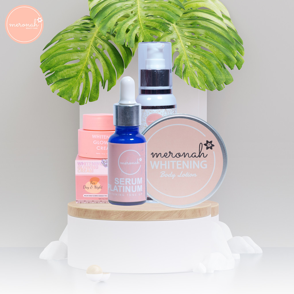 Jual Meronah Cream + Sabun collagen + Serum Platinum 20ml + Body Lotion ...
