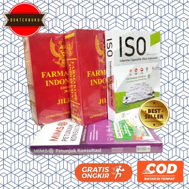 Jual Paket 3 buku farmakope edisi 6 ,mims konsultasi, dan iso | Shopee Indonesia