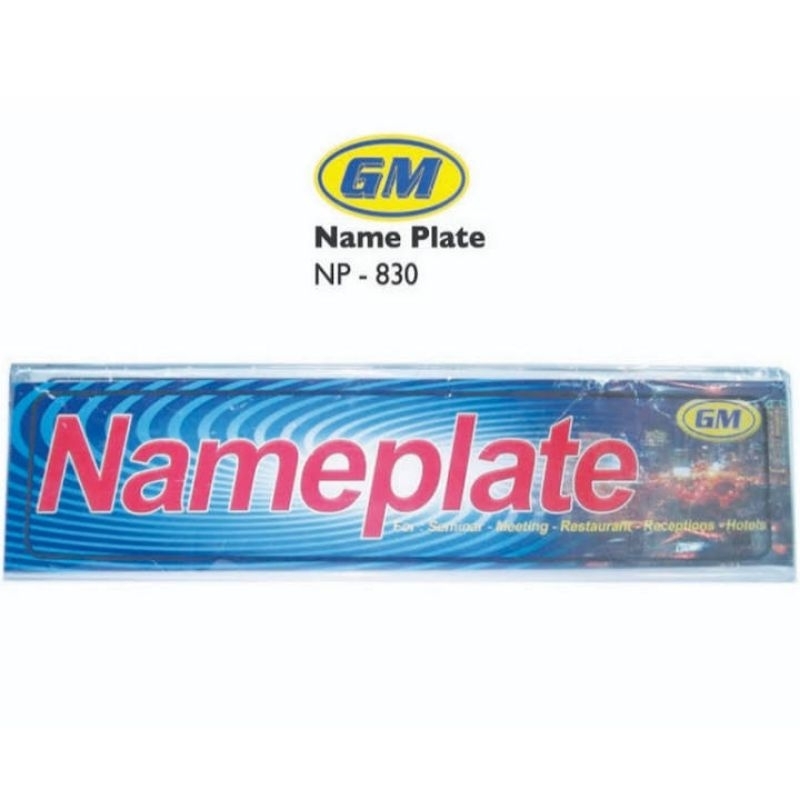 Jual GM NAMEPLATE 830 Akrilik 8 X 30cm type 830 | Shopee Indonesia