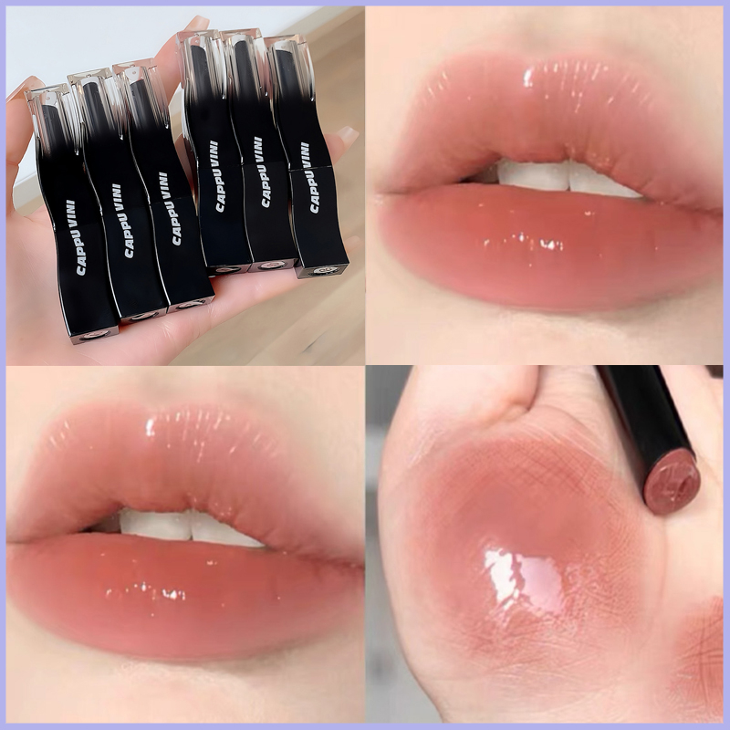 Jual CAPPUVINI Original Lipstick Sheen Black Feather Lipstick Series ...
