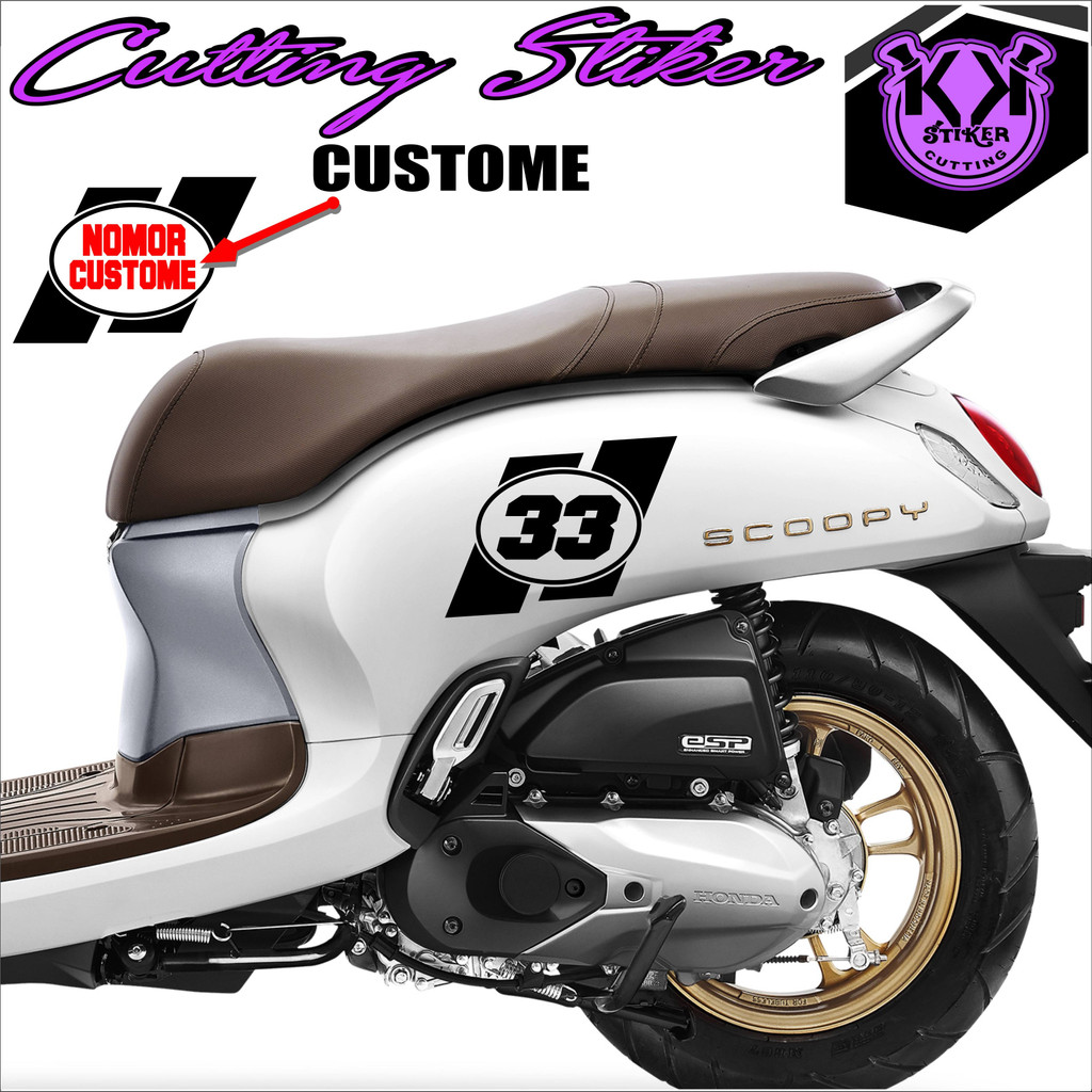 Jual STIKER SCOOPY/STIKER GENIO/STIKER FAZZIO/SC 055/STIKER NOMOR ...