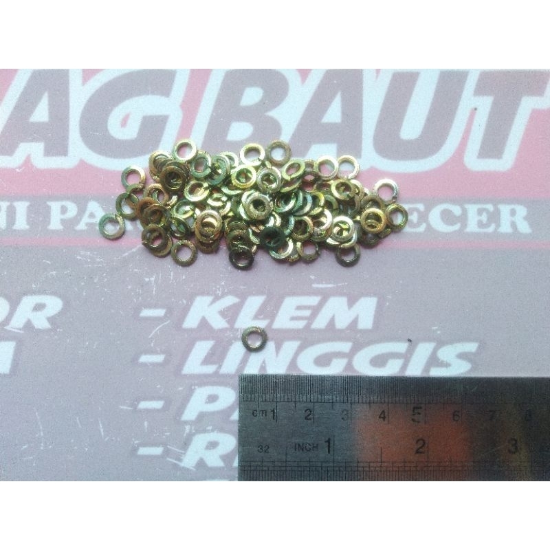 Jual Ring Per / Spring Washer M3 / Ring Ver M3 Galvanis ( Ring Per 6 ...