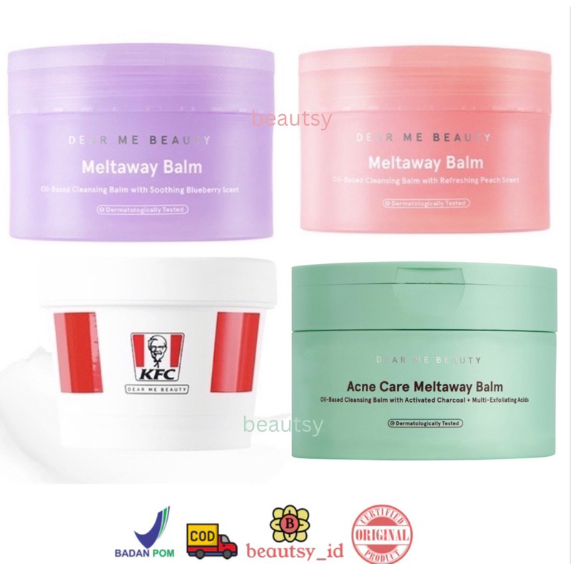 Jual Dear Me Beauty 30 Seconds Meltaway Cleansing Balm Blueberry Peach ...