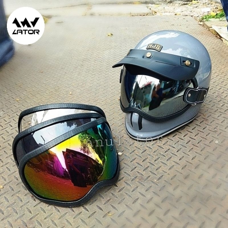 Jual Kaca Helm NJS FREEDOM Kacamata helm untuk helm double visor full ...
