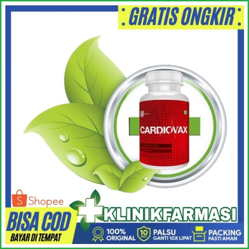Jual CARDIOVAX Asli BPOM Obat Hipertensi Tekanan Darah Tinggi Dan ...