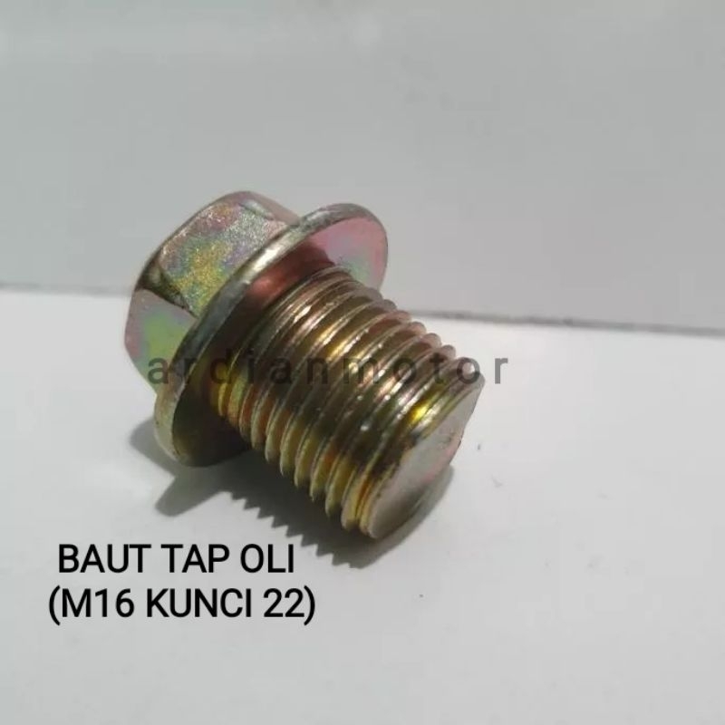 Jual BAUT TAP OLI MESIN M16 DRAT 22 KASAR/BAUT TAP OLI MESIN KARTER ...