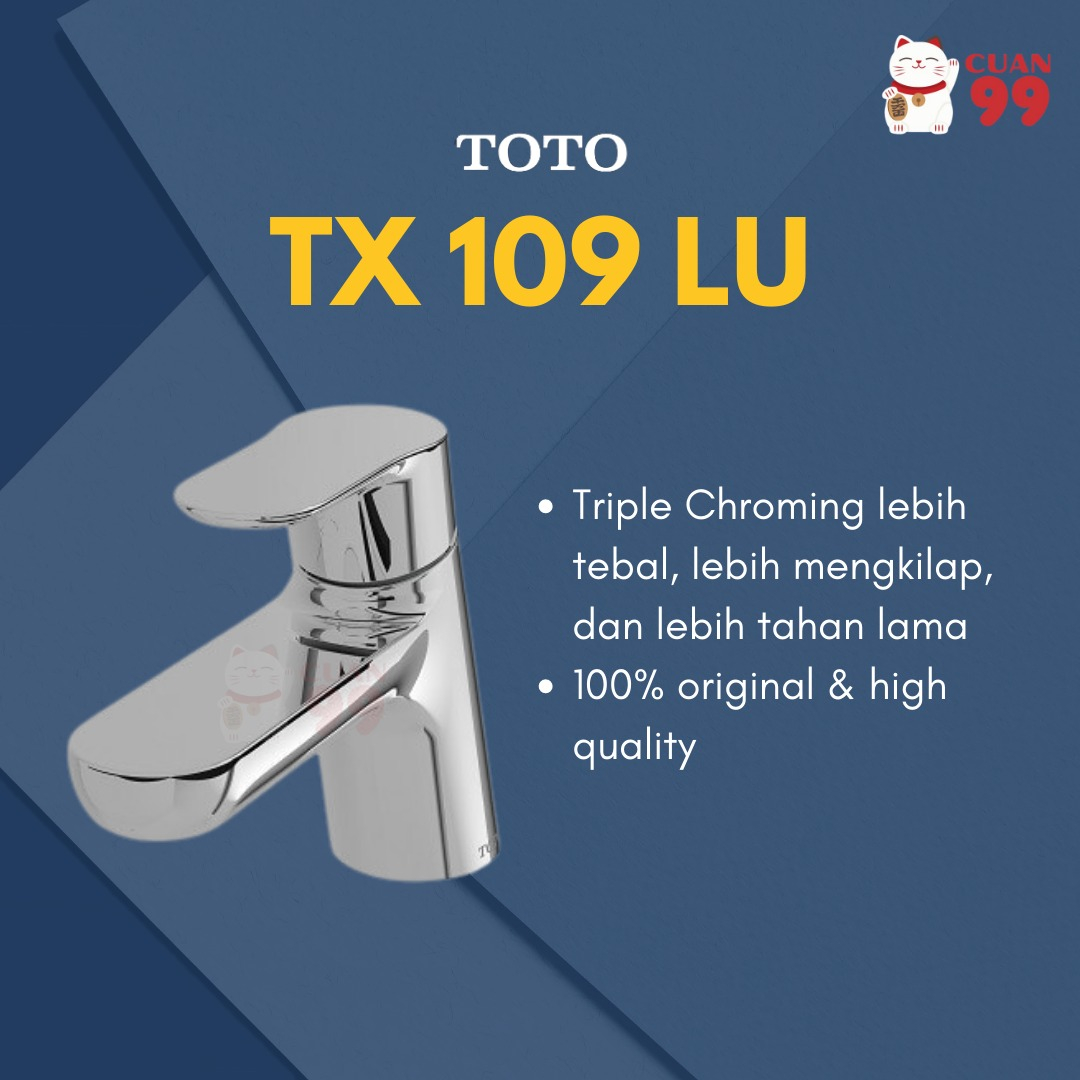 Jual Kran Wastafel TOTO TX 109 LU [Cold Only] | Shopee Indonesia